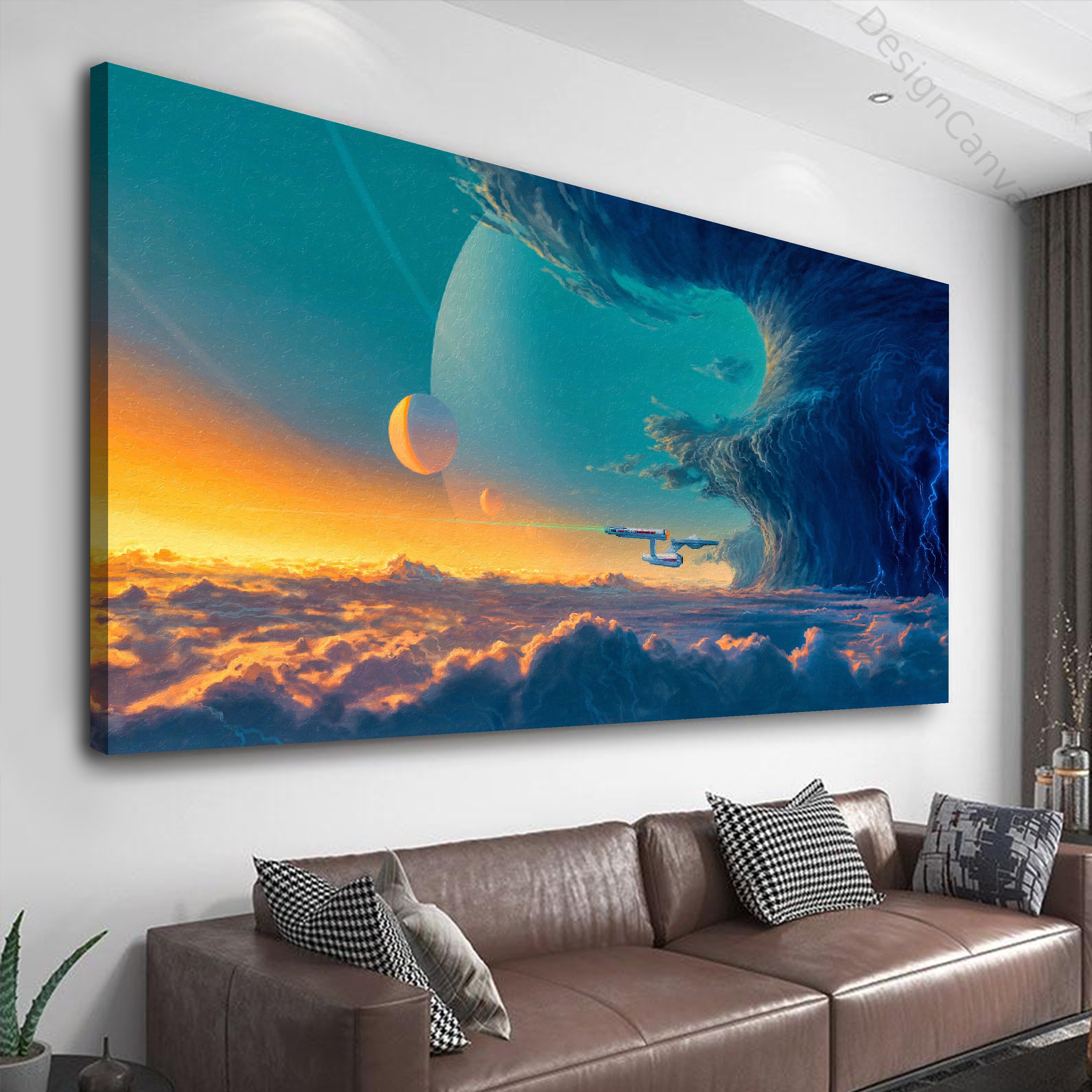 Star Trek USS Enterprise Fine Canvas Wall Art